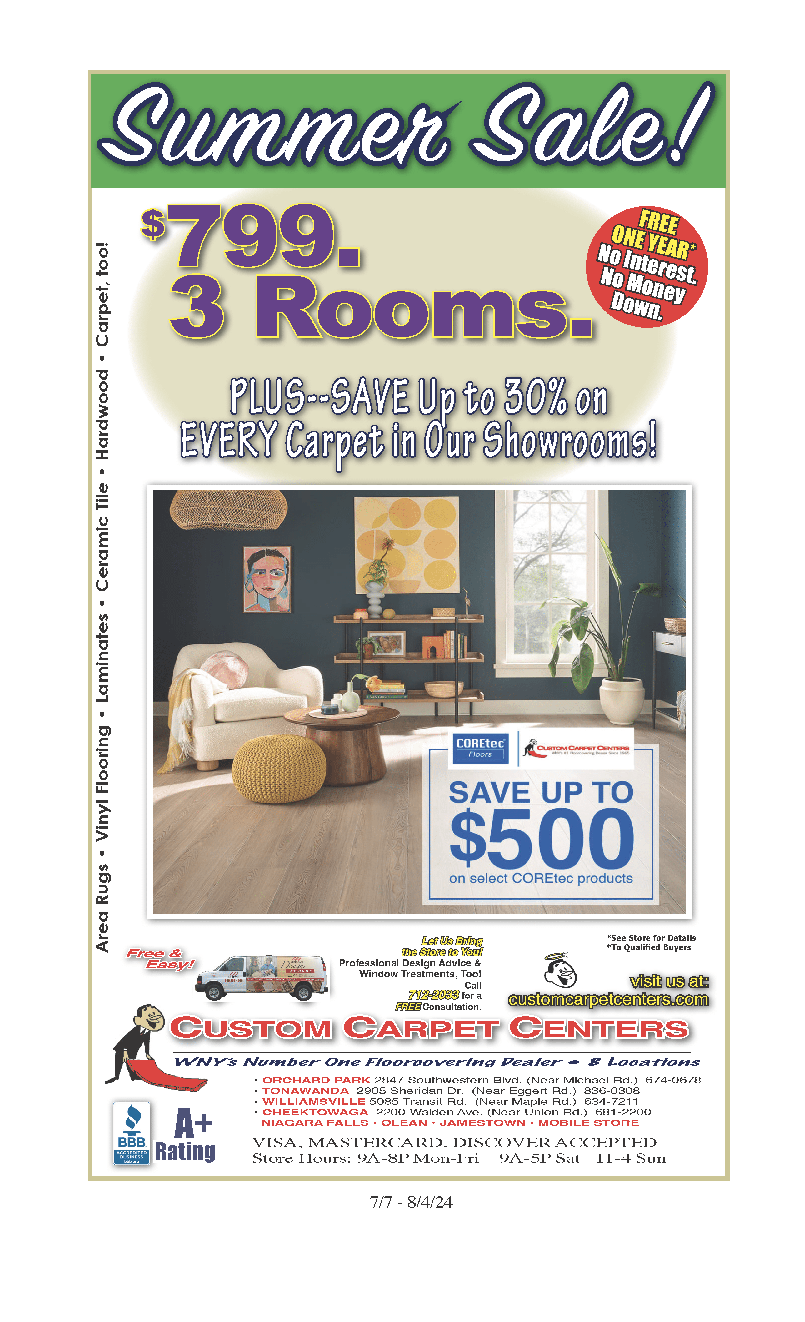 Flooring On Sale in Orchard Park, NY | Custom Carpet Centers